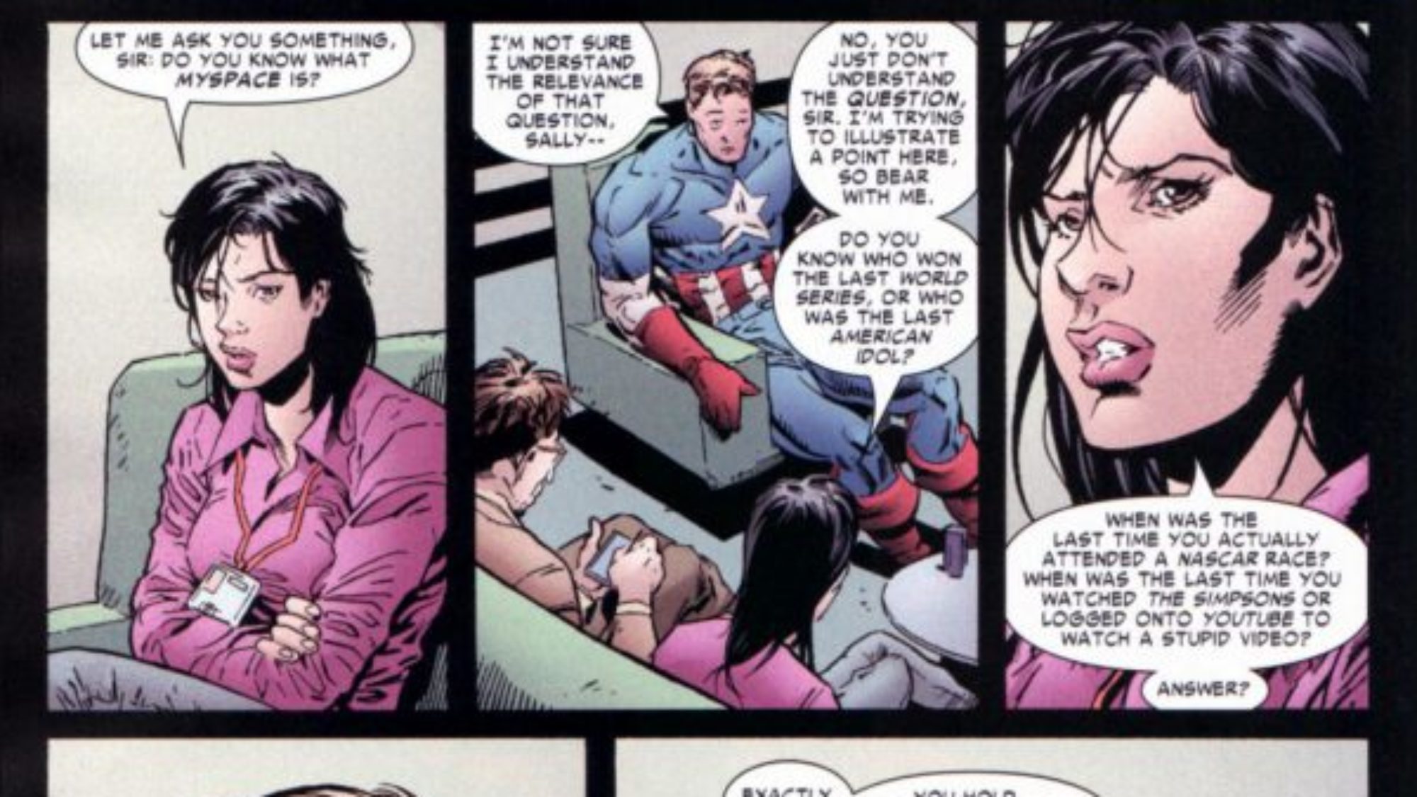 Captain America No Longer Asked If He'd Heard Of Myspace, But Twitter
