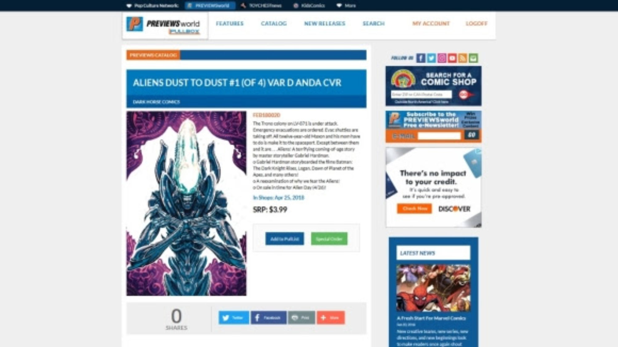 Diamond Comics Launches Digital Pullbox System for Comic Shops and ...