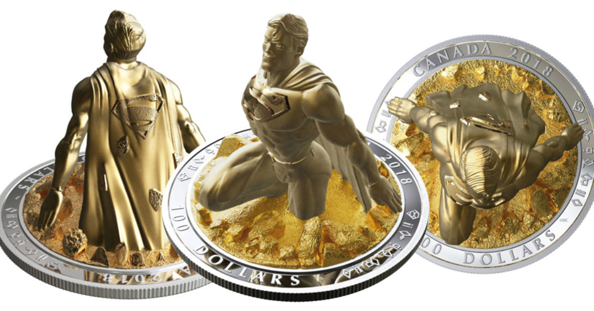 Jason Fabok S 100 3d Superman Coin For The Royal Canadian Mint