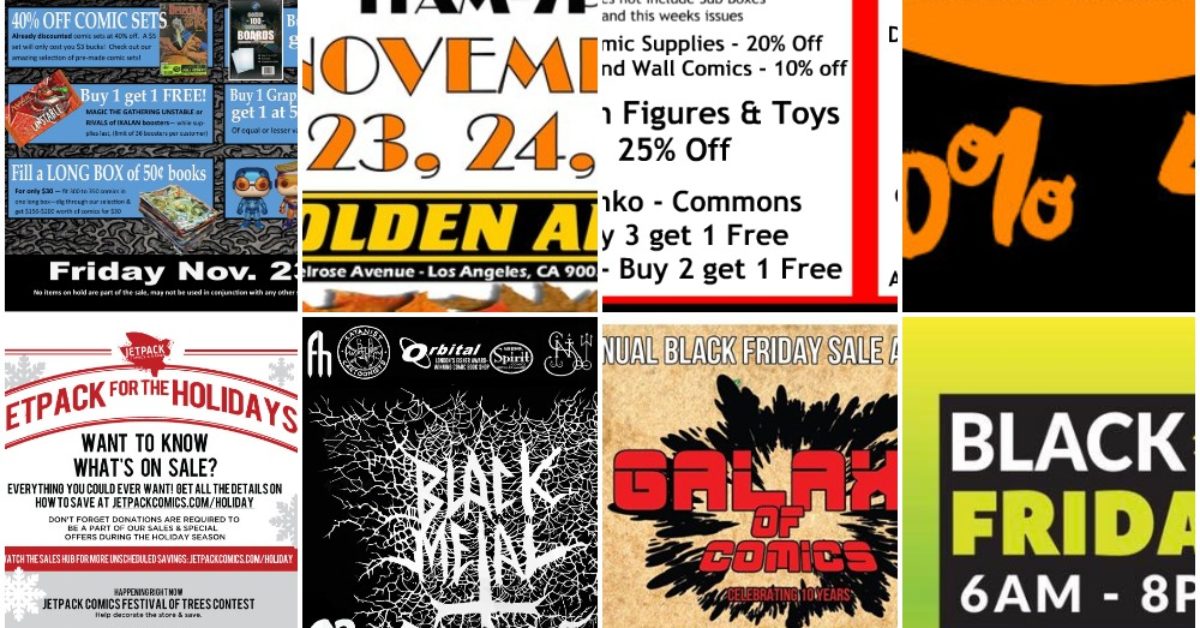 14 Black Friday Comic Store Flyers - Have You Sent Yours In...?