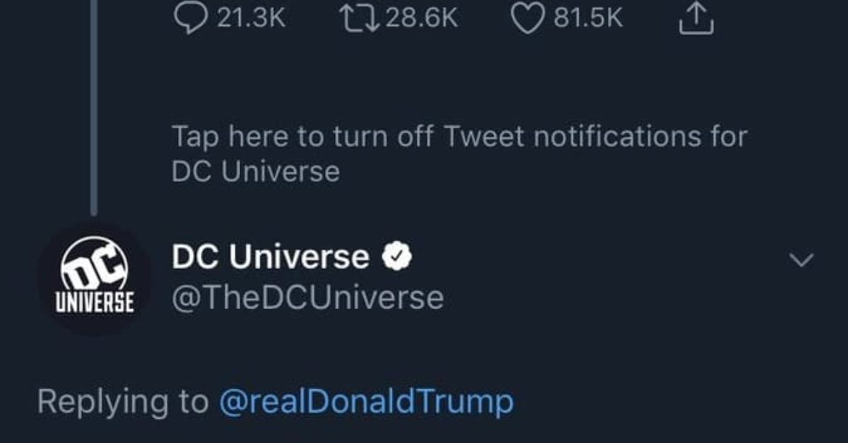 DC Universe's Twitter Hacked, Insults Donald Trump