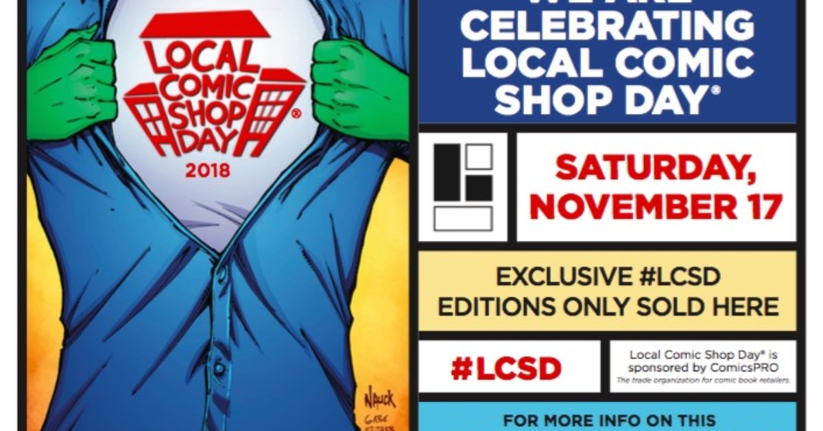 The Daily LITG – 17th November 2018 – It's Local Comic Shop Day