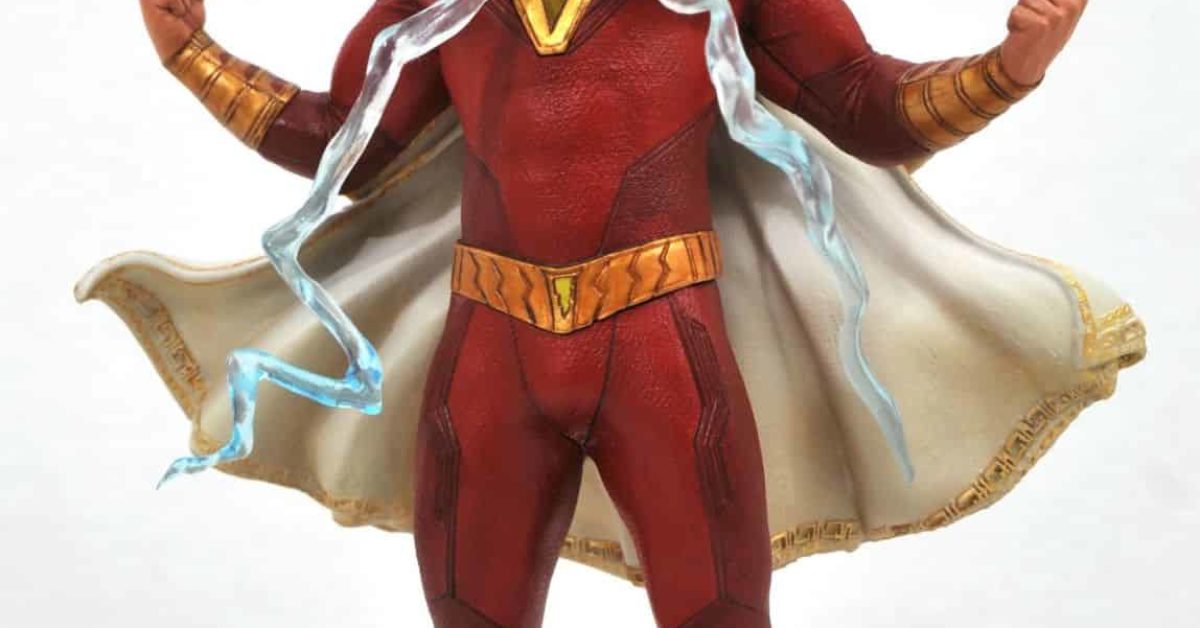 Zachary Levi's Shazam! Gets a Gallery Statue From Diamond Select