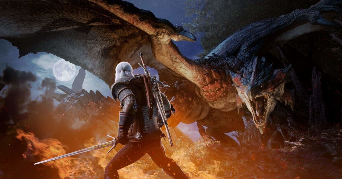The Witcher's Geralt Joins Monster Hunter World Next Month