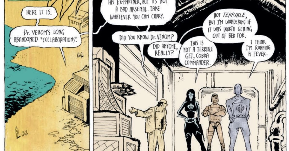 Raiding Dr. Venom's Stash in Tomorrow's GI Joe Sierra Muerte #1