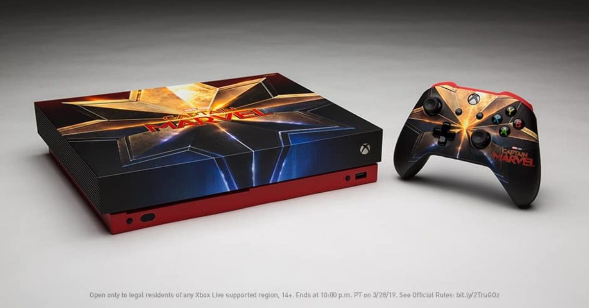 Microsoft is Giving Away a Captain Marvel Xbox One X