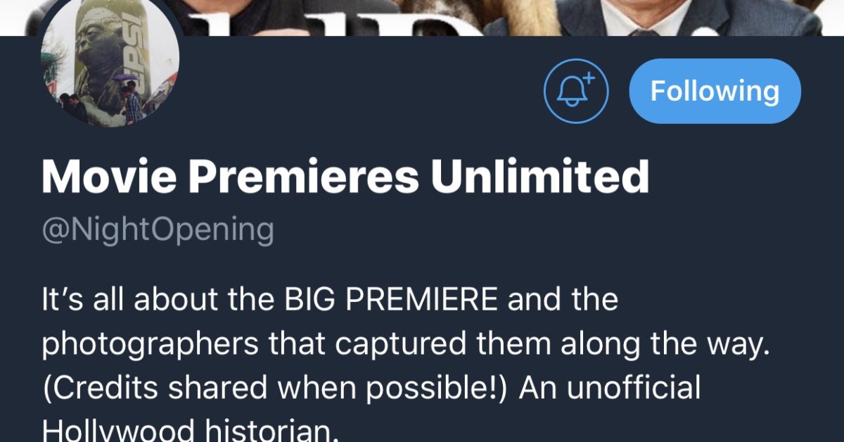 Movie Twitter Account You Should Follow: Movie Premieres Unlimited