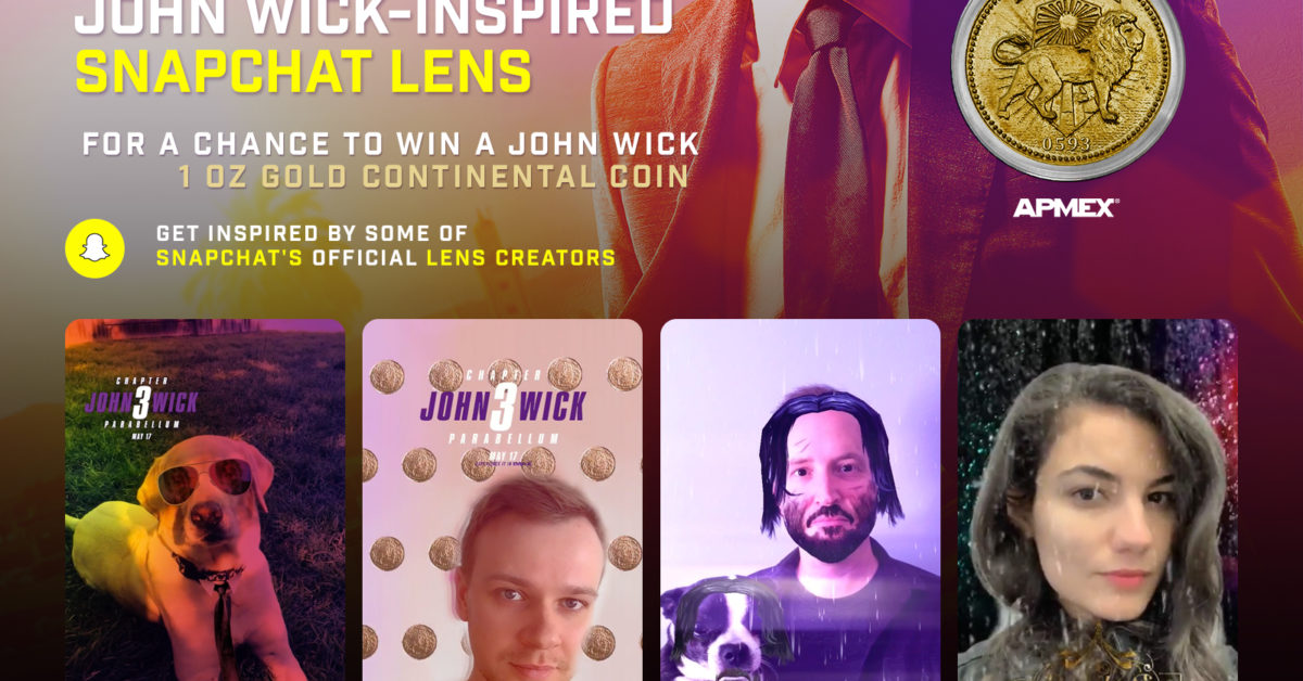 Lionsgate and Snapchat Launch John Wick 3 AR Contest