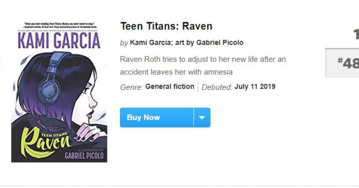 Kami Garcia and Gabriel Picolo' Teen Titans: Raven Makes USA Today's ...