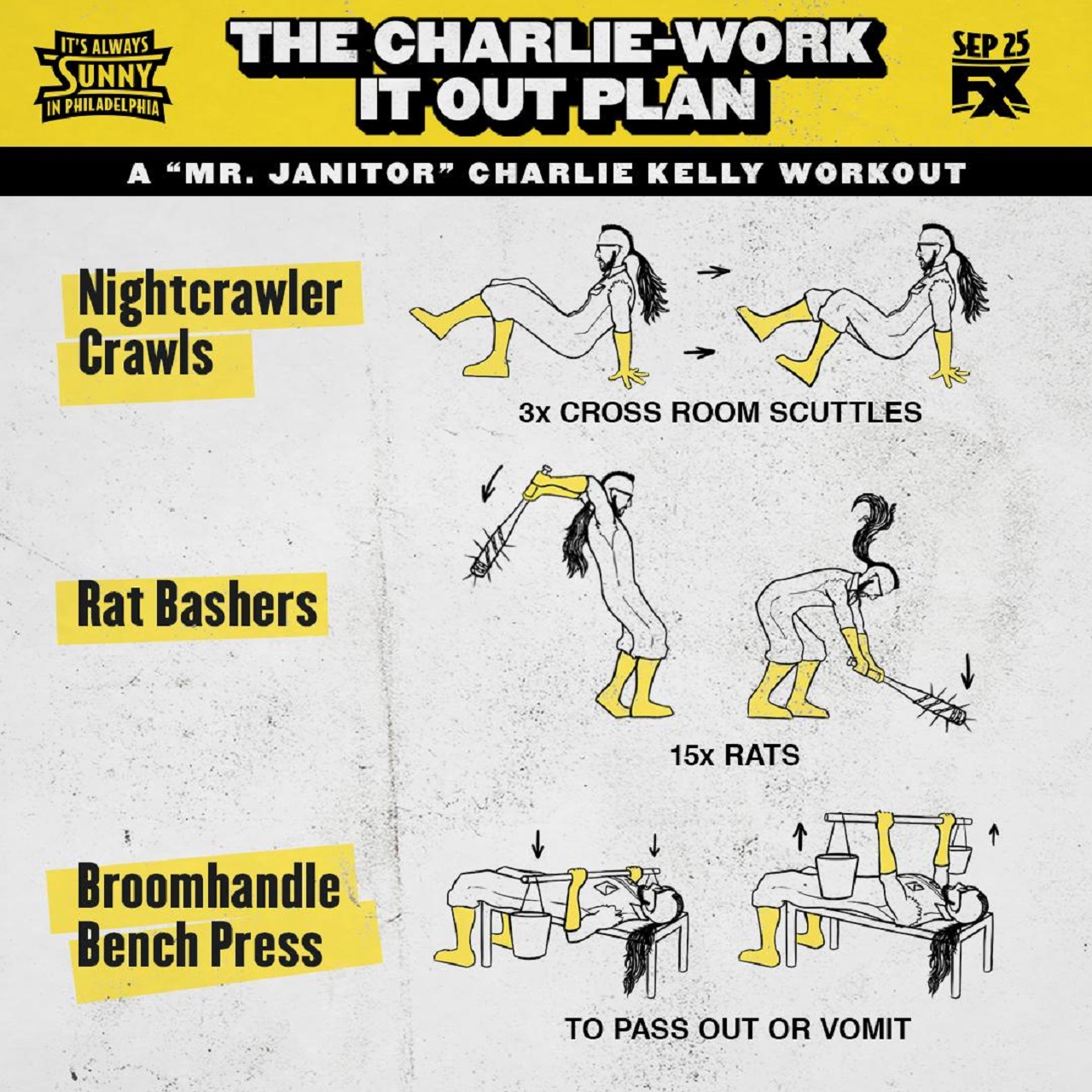"It's Always Sunny in Philadelphia" Presents "The Charlie-Work It Out Plan"