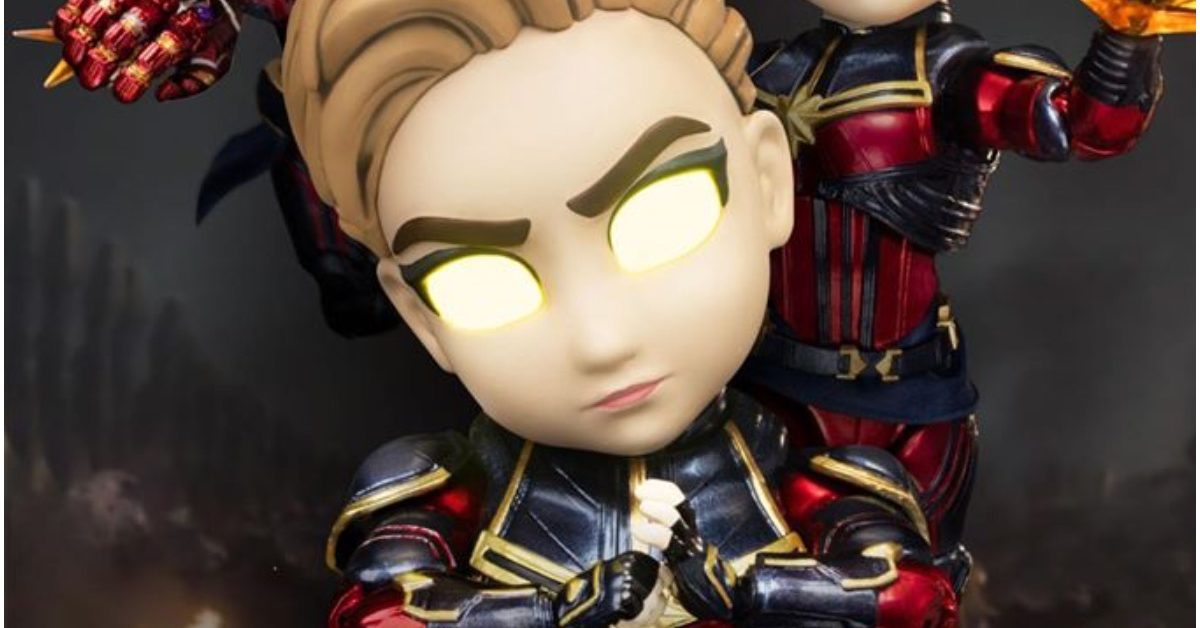 Captain Marvel Lights Up the Battlefield with Beast Kingdom