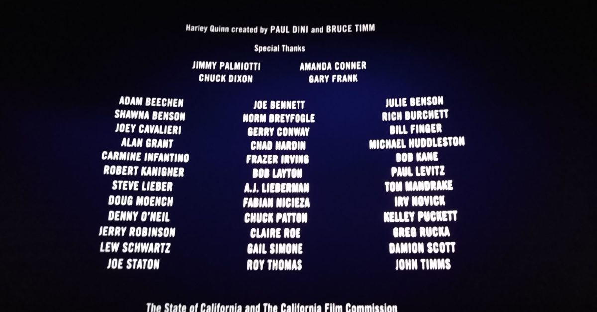 The Comic Book Creator Credits For Birds Of Prey (And The Fantabulous ...