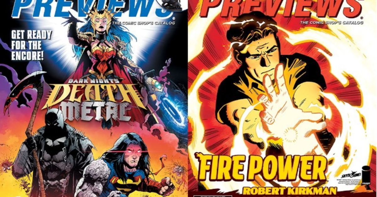 Death Metal and Fire Power on Cover of Next Weeks' Diamond Previews
