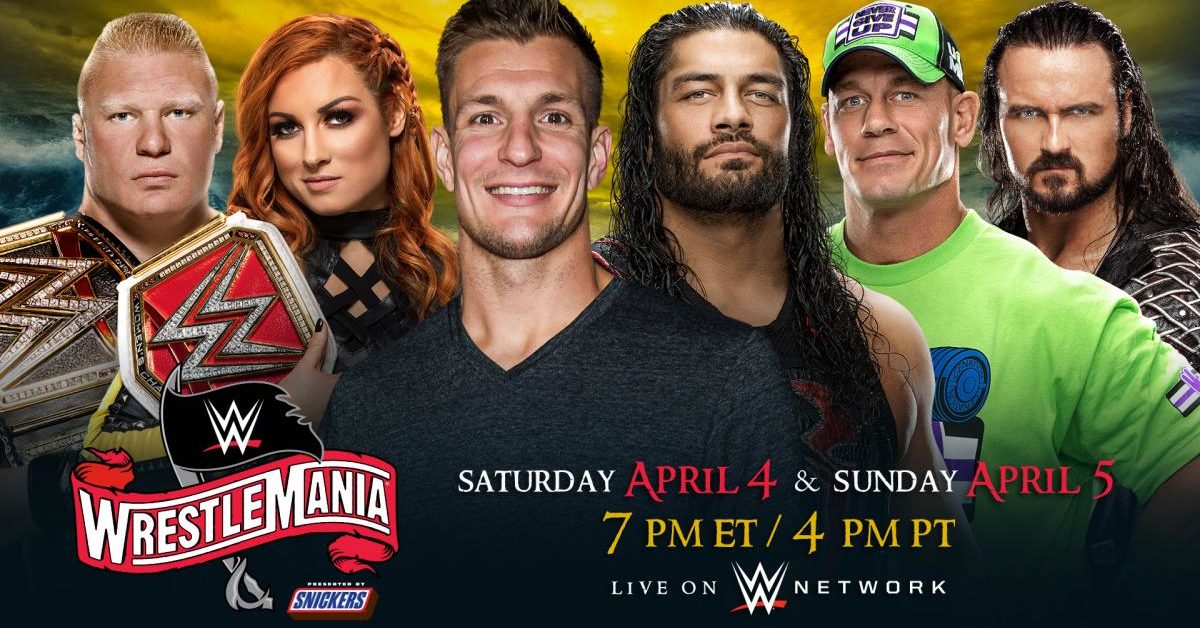 "WrestleMania 36" Now 2-Night Event; Rob Gronkowski Hosting
