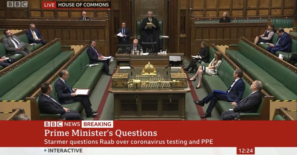 Today, Prime Minister’s Question Time Went Semi-Virtual