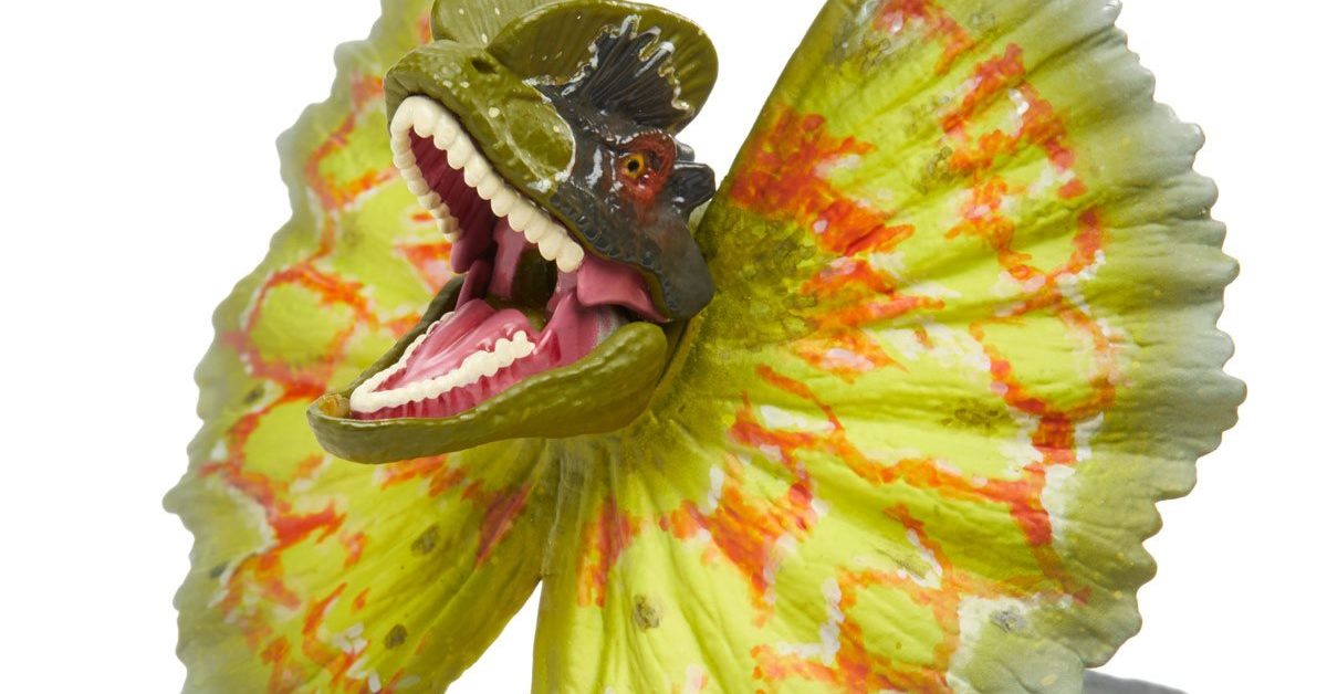Jurassic Park Amber Collection Adds Dennis Nedry and Dilophosaurus