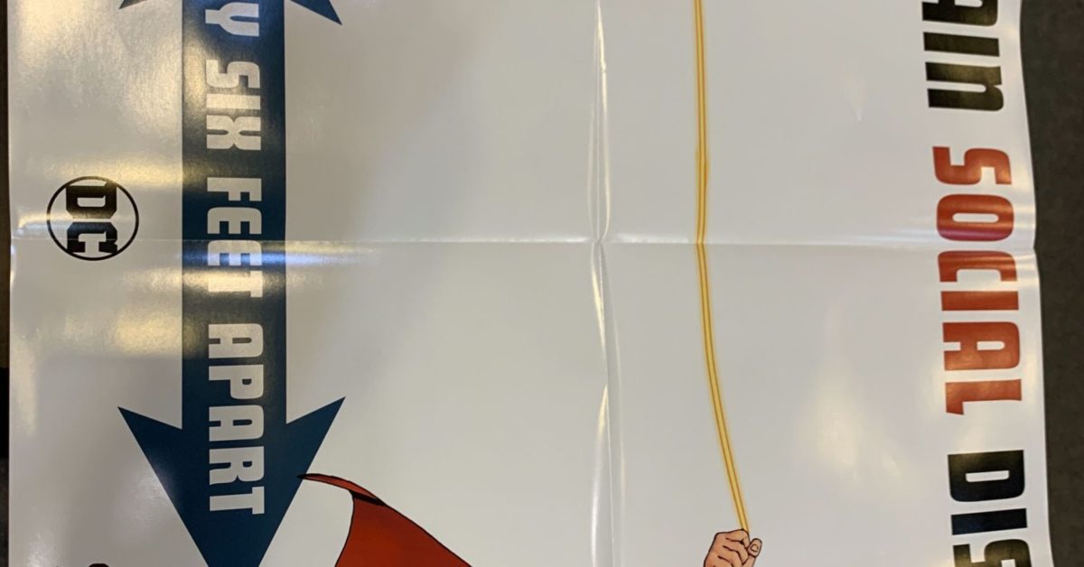 DC Comics Sends Social Distancing Posters to Comic Stores