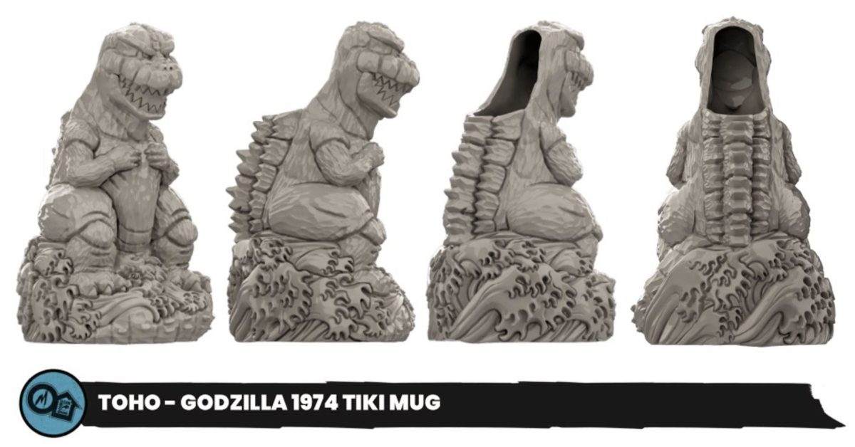 Mondo Releasing Godzilla, Pennywise, Cave of Wonders Tiki Mugs