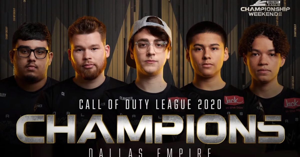 The Dallas Empire Are The 2020 Call Of Duty League Champions