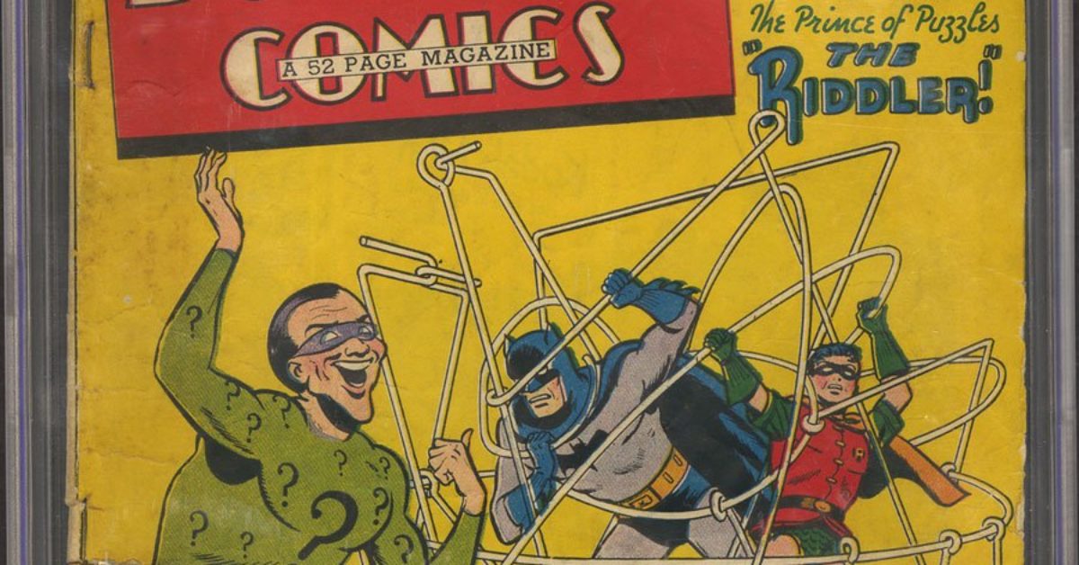 The Batman Villain The Riddler's First Appearance Auction Ending Today