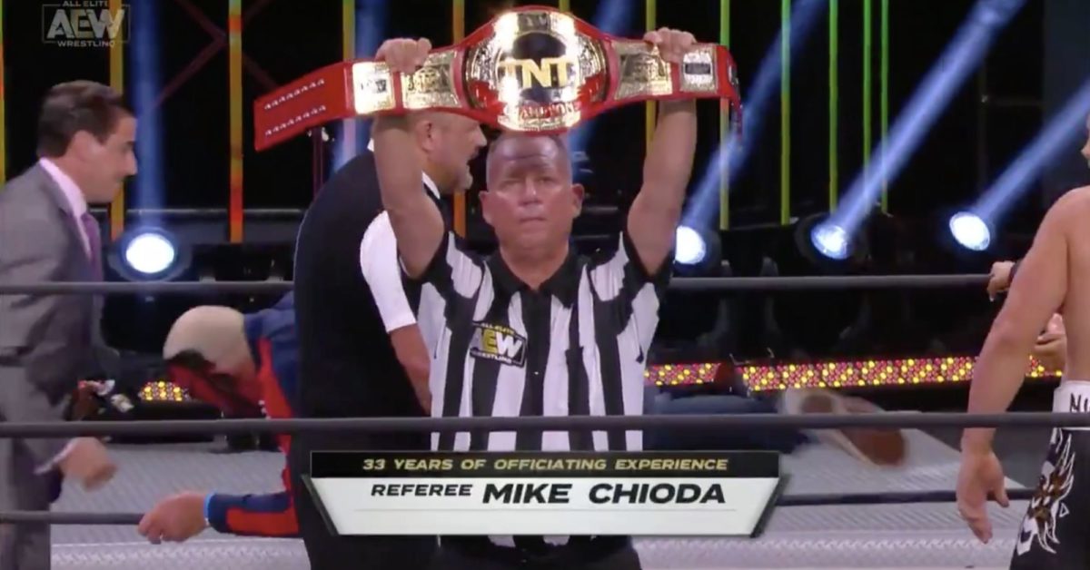 Mike Chioda Debuts on AEW Dynamite to Ref Cody/Scorpio Sky Match