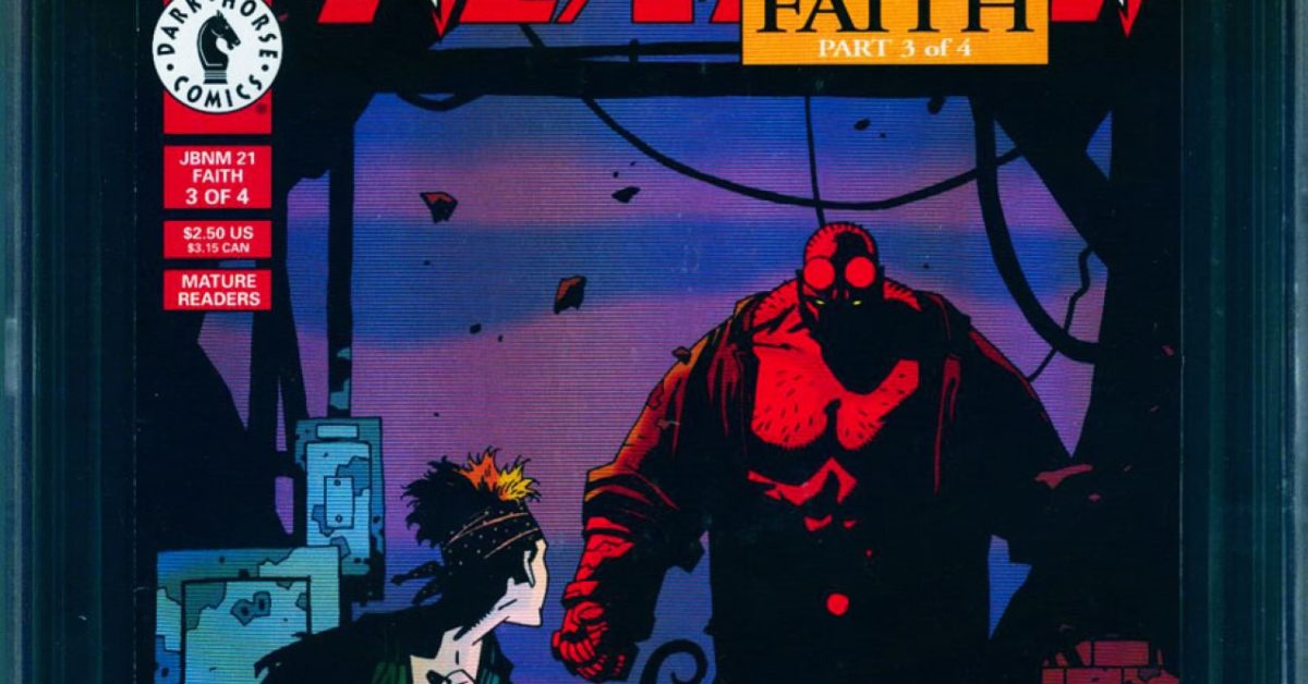 Early Hellboy Goes To Auction - John Byrne's Next Men #21 9.0 Vs 9.6