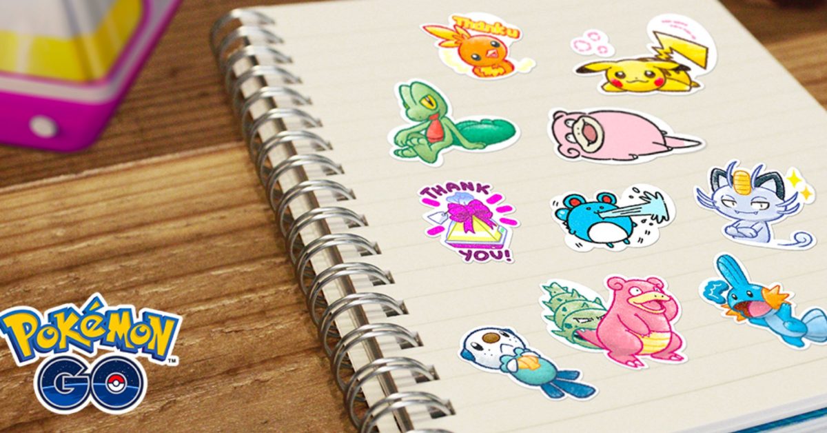 Alolan Meowth, Mudkip, Pikachu, & More Pokémon GO Stickers Coming