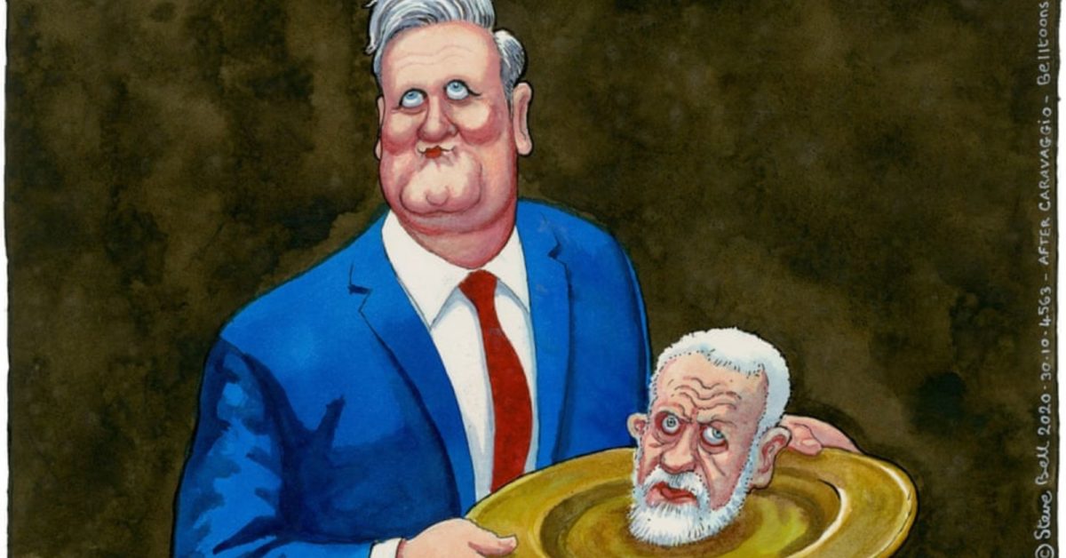 Steve Bell, Under Fire, for Latest Guardian Cartoon