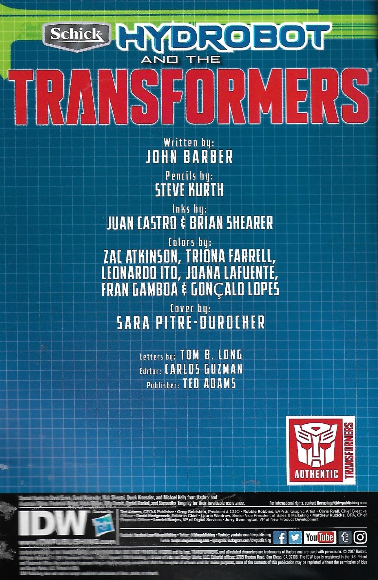 Schick Hydrobot & The Transformers: A New Friend #1 - Bleeding Cool ...