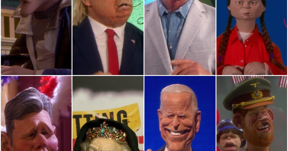 All Spitting Image S01E01 Puppets From The Queen to Joe Biden to Greta