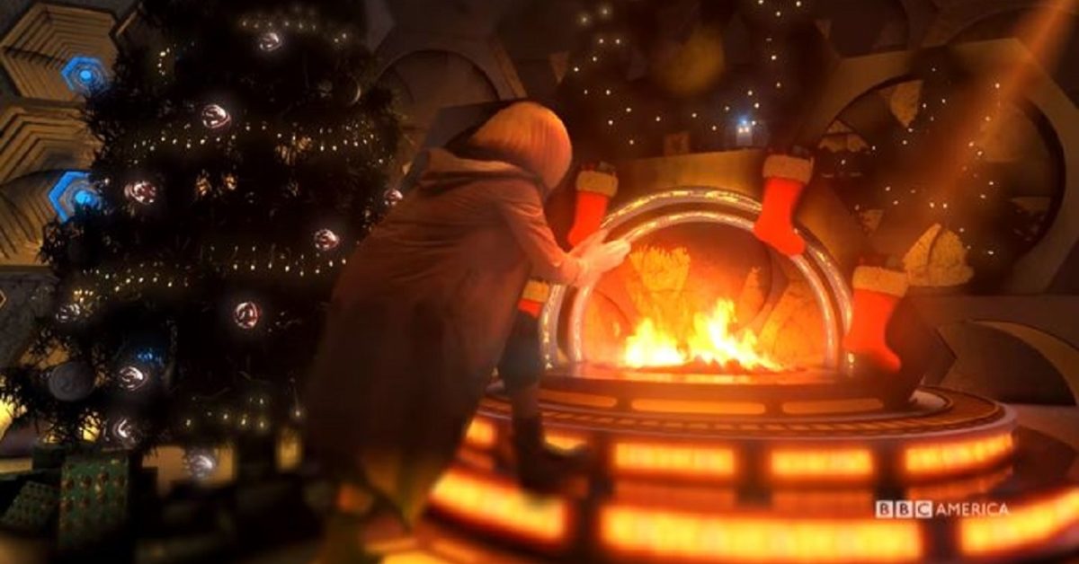 Doctor Who Festive Holiday Yule Log Sets Right Mood for a "Revolution"