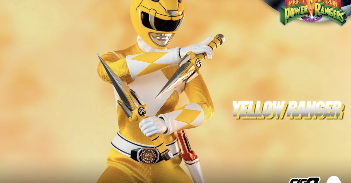 Power Rangers Yellow Ranger Heroically Arrives at threezero