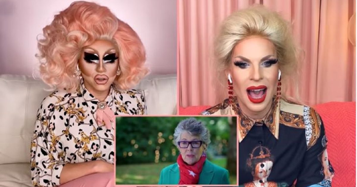 Trixie & Katya Go All In on The Great British Bake Off Holiday Special