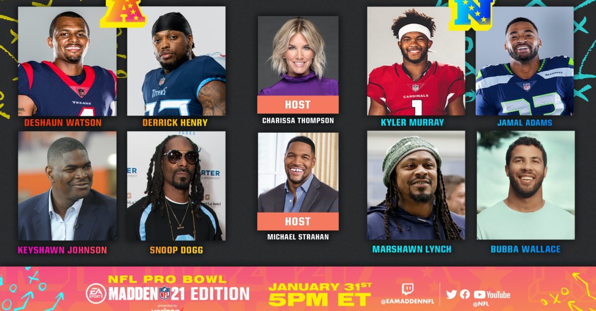 Pro Bowl: The Madden NFL 21 Edition Takes Place January 31st