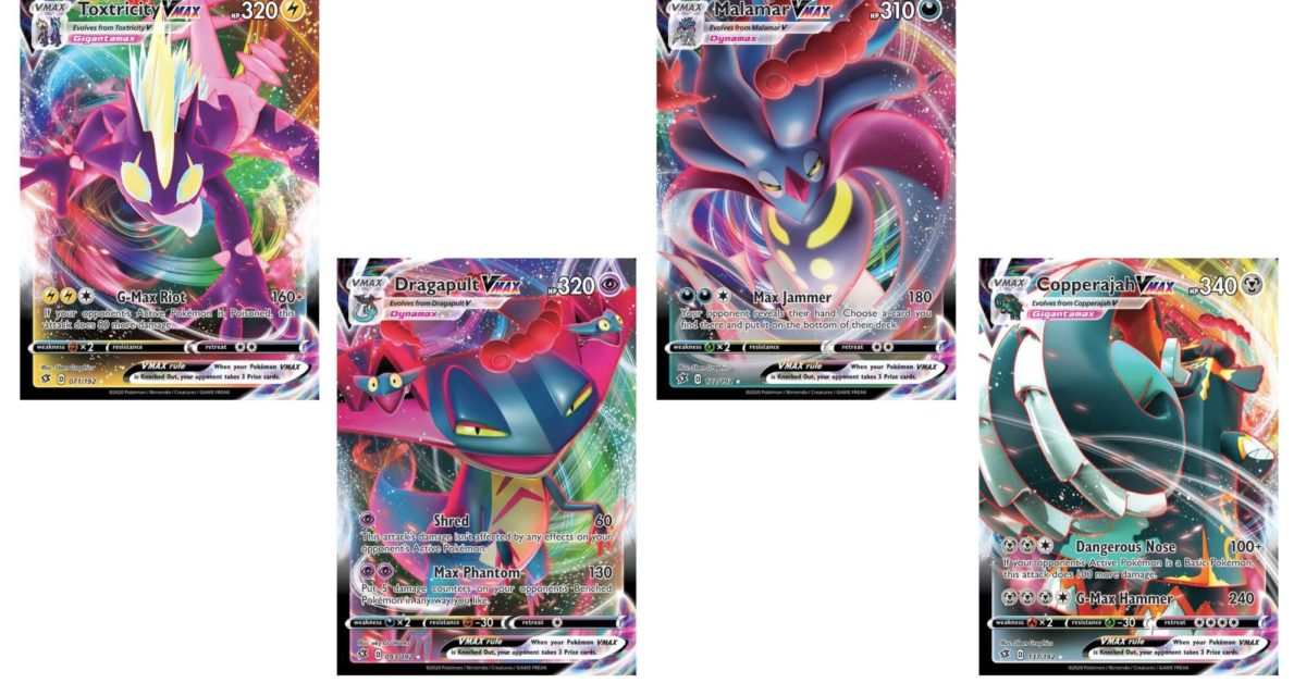 The Pokémon VMAX Cards Of Pokémon TCG: Rebel Clash Part 2