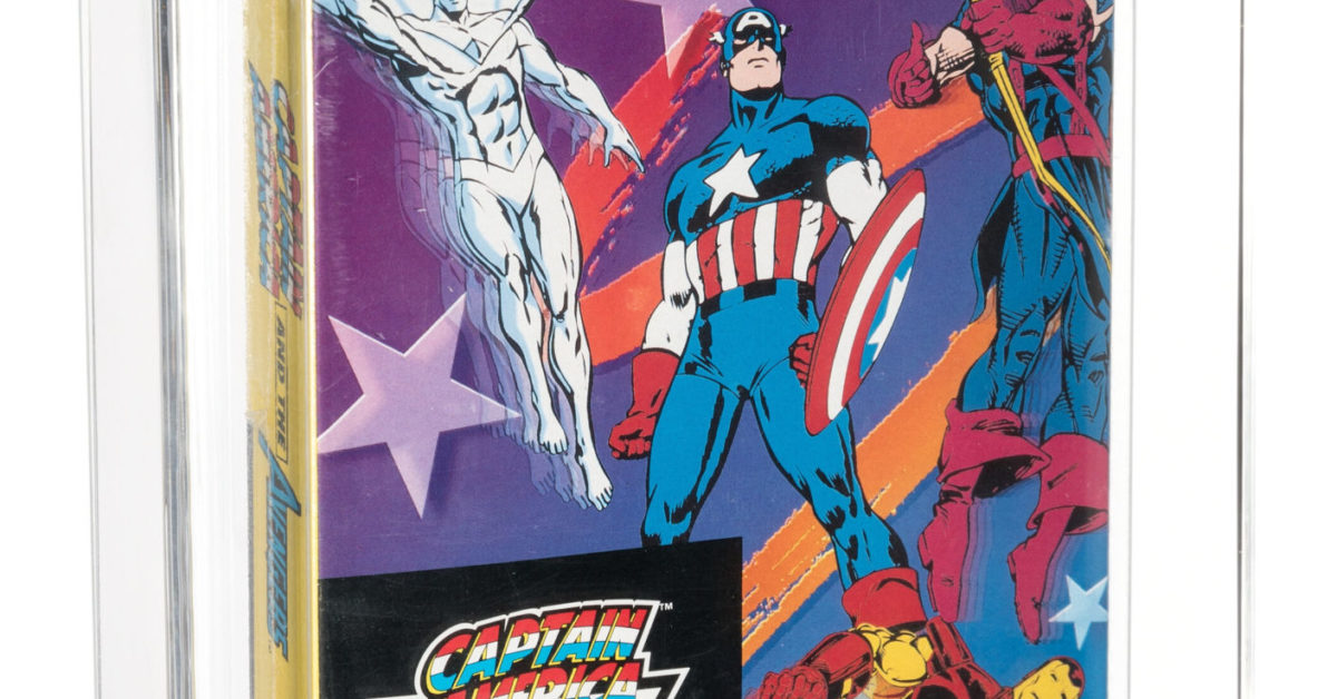 Captain America NES Game With White Vision, On Auction At Heritage