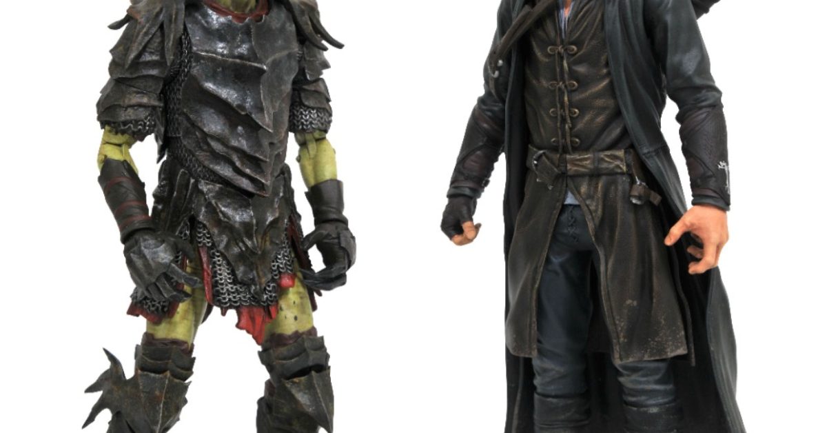 Lord of the Rings Aragorn and Moria Orc Arrive From Diamond Select