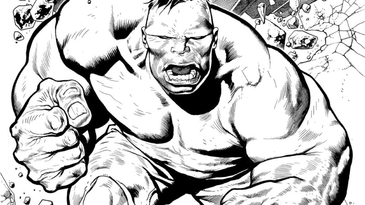 Black And White Hulk