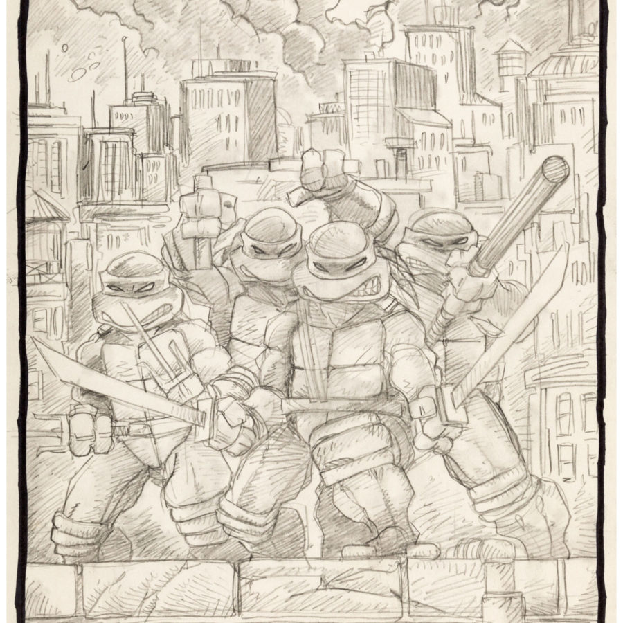 Ninja Turtle Pencil Drawing