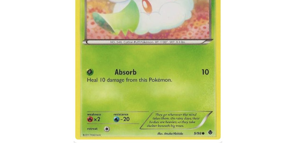 Pokémon TCG Spotlight: Some Of The Best Cottonee Pokémon Cards