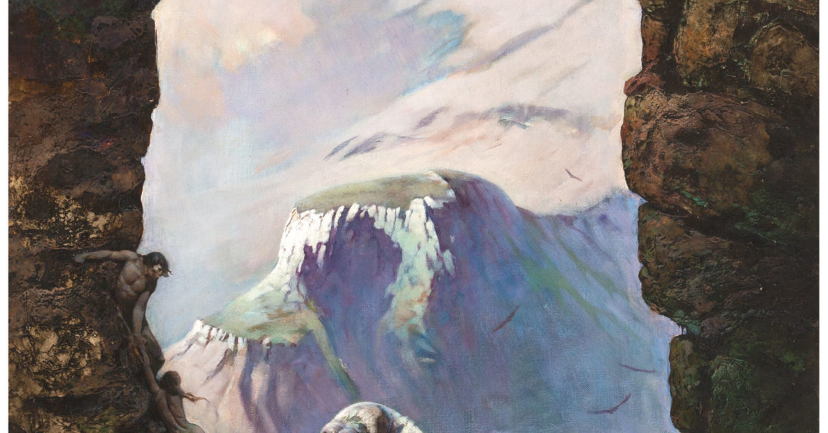 Frank Frazetta's Outlaw World White Apes Painting At Auction And More
