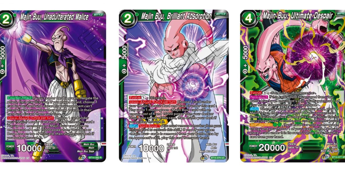 The Many Forms Of Buu In Dragon Ball Super CG: Cross Spirits