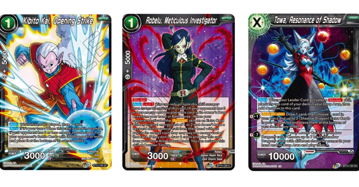 Dragon Ball Super CG Reveals Robelu & Towa Cards In Cross Spirits