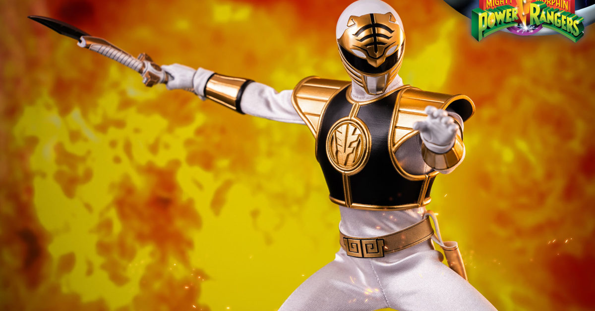Mighty Morphin Power Rangers White Ranger Comes to threezero