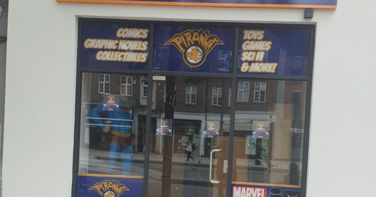 New Comic Shop Opens In Watford, London This Weekend, Piranha Comics