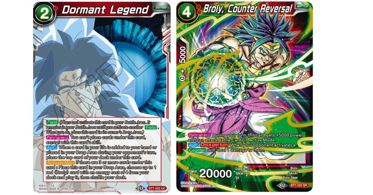 Dragon Ball Super Previews Mythic Booster: Broly, Dormant Legend