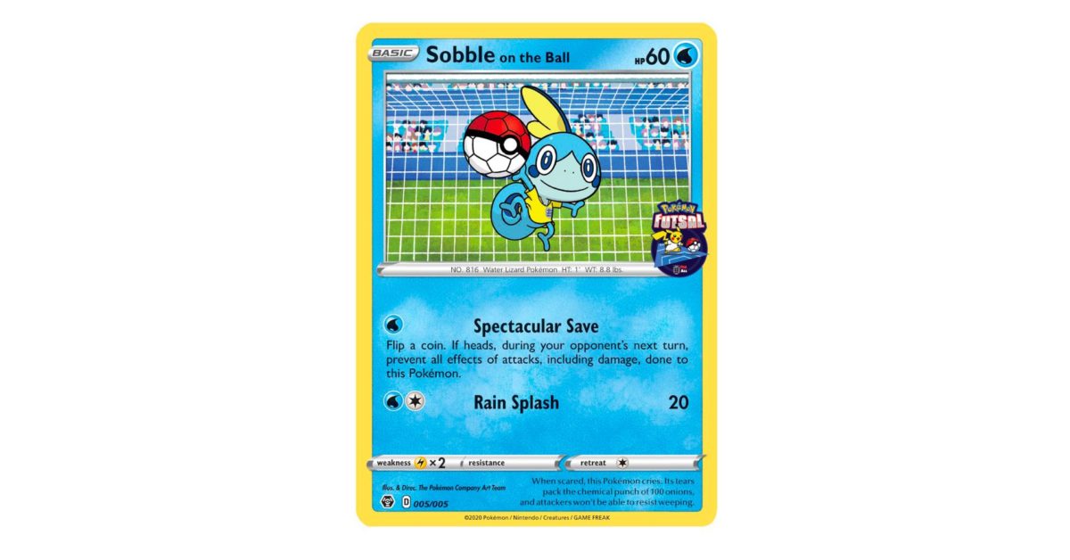 Pokémon TCG Reveals Sobble on the Ball Promo Card