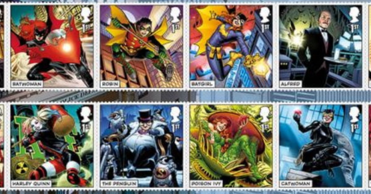 Jim Cheung Draws DC Comics Superheroes For British Royal Mail Stamps