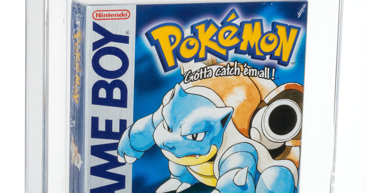 Pokémon Blue Version, Sealed & Graded, Up For Auction At Heritage