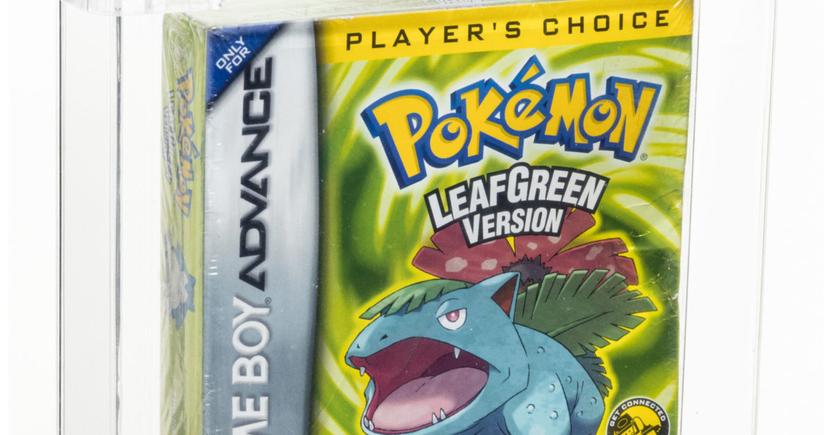 Pokémon Leaf Green Sealed, Graded Copy Up For Auction At Heritage